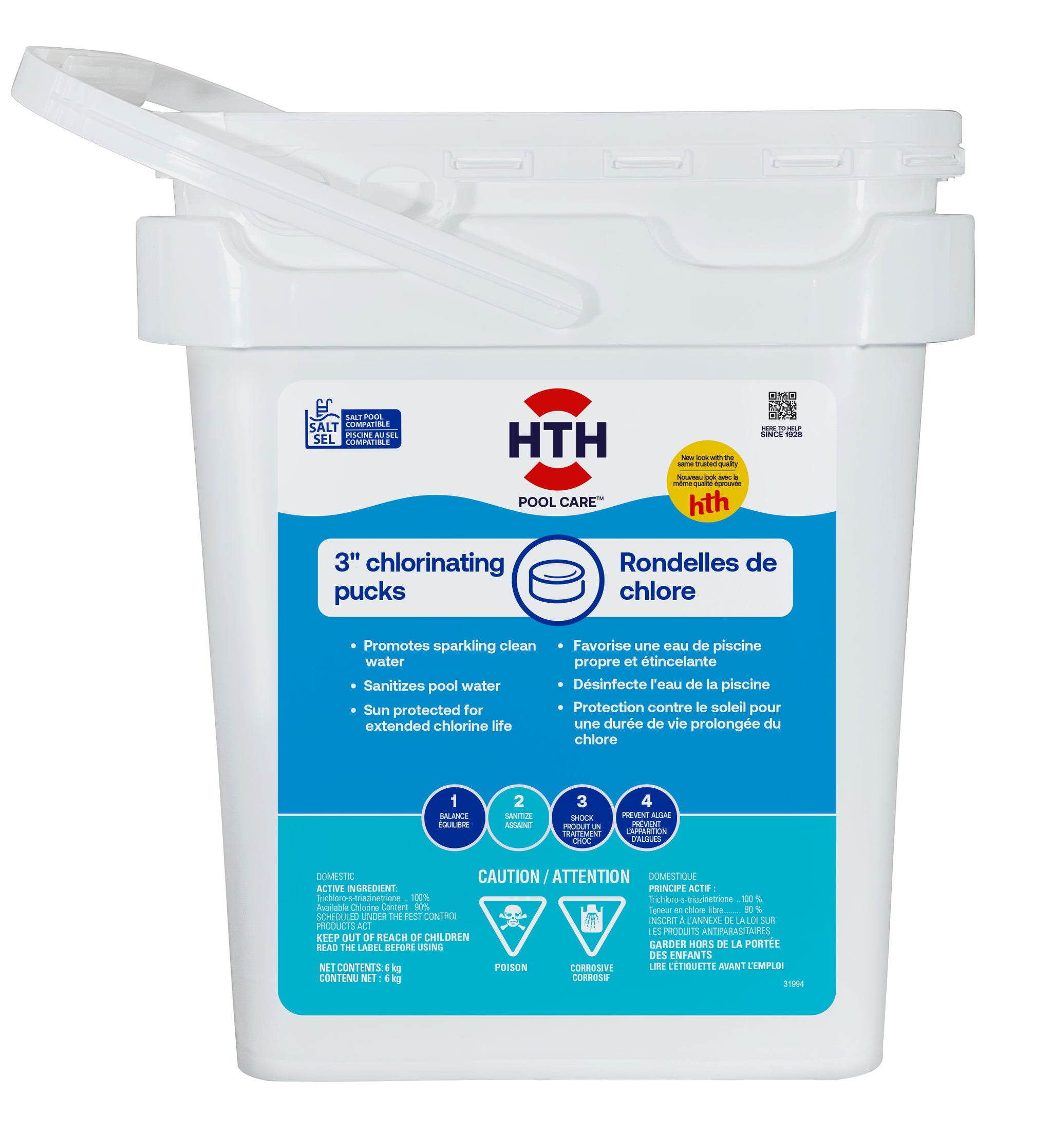 HTH™ 3" Chlorinating Pucks – HTH-Ca